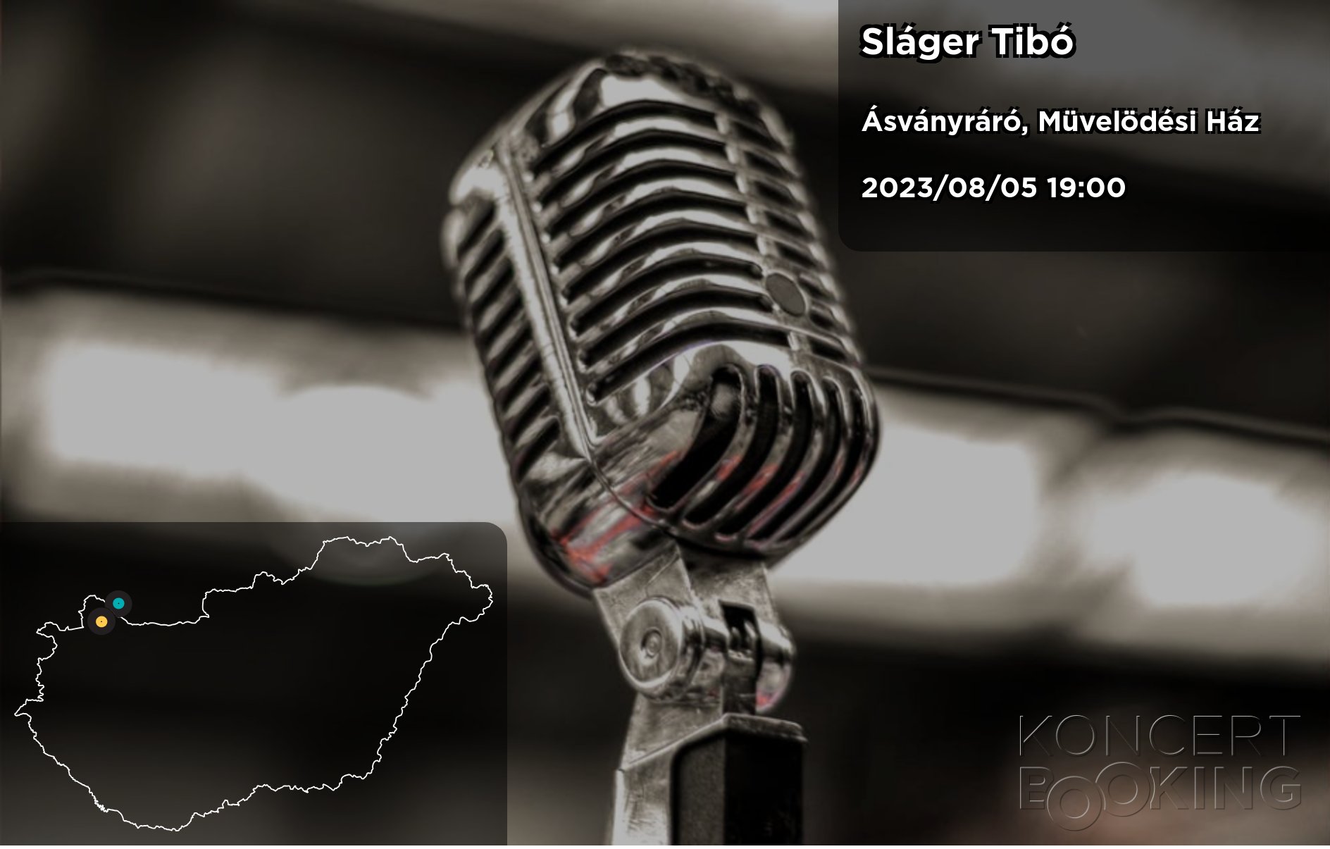 Sláger Tibó 2023/08/05 19:00 Ásványráró Müvelödési Ház fellépés - 2023. ...