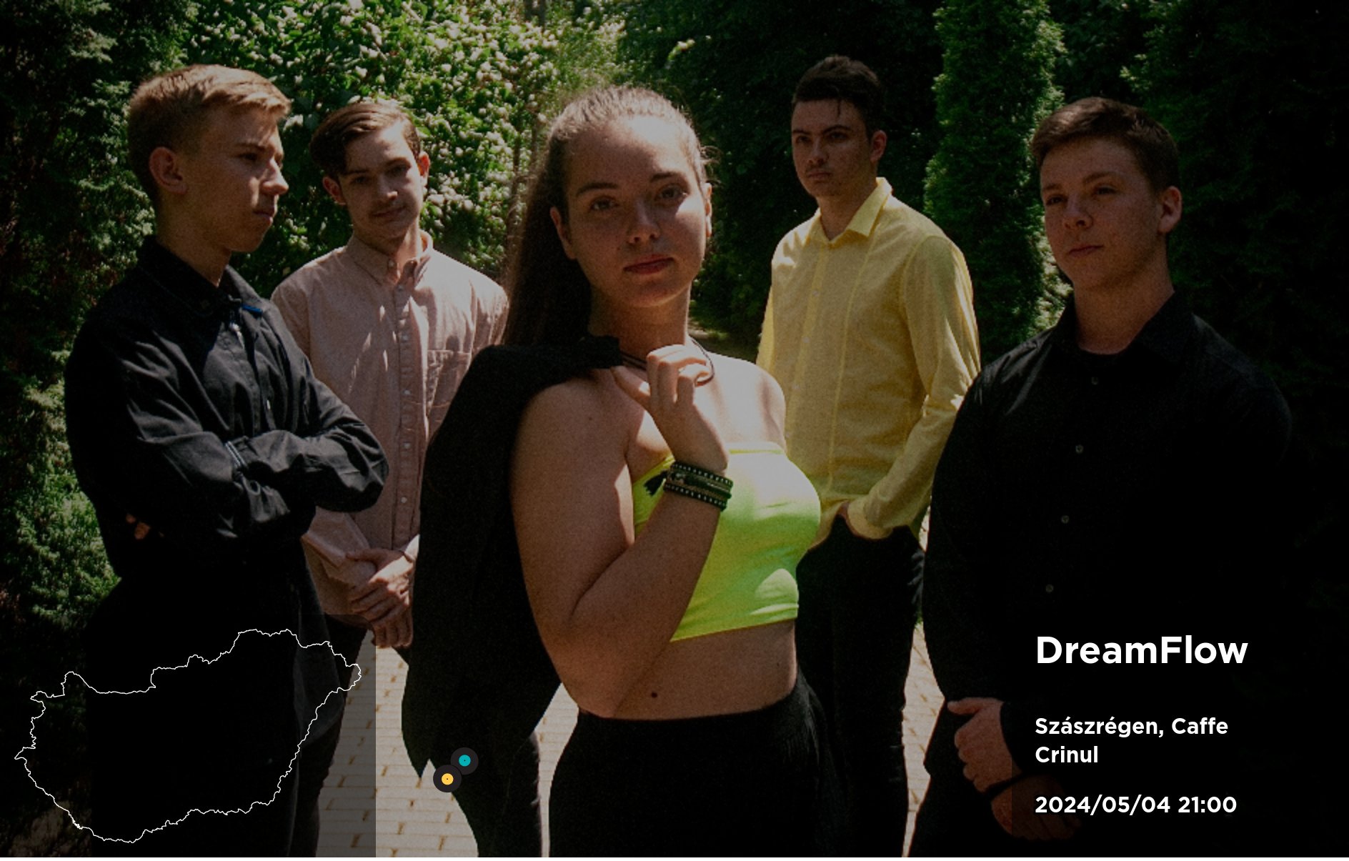 DreamFlow 2024/05/04 21:00 Szászrégen Caffe Crinul élő koncert - 2024. ...